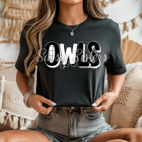 TUX DELUXE OWLS – Sassy Sisters