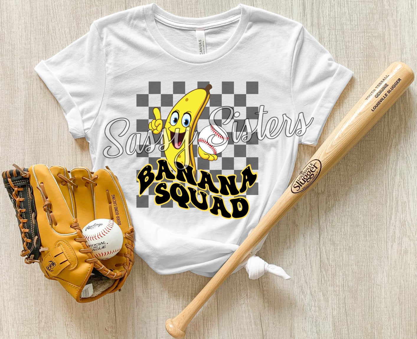 BANANA SQUAD CHECKERED - TRANSFER – Sassy Sisters