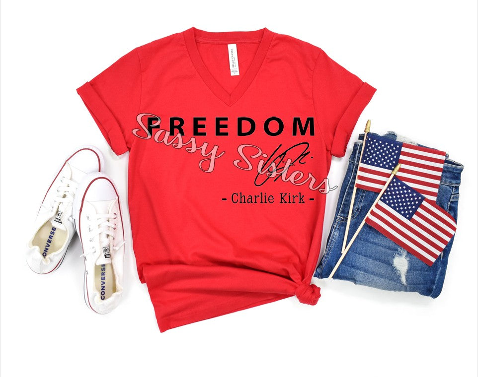 CHARLIE KIRK FREEDOM SIGNATURE – Sassy Sisters