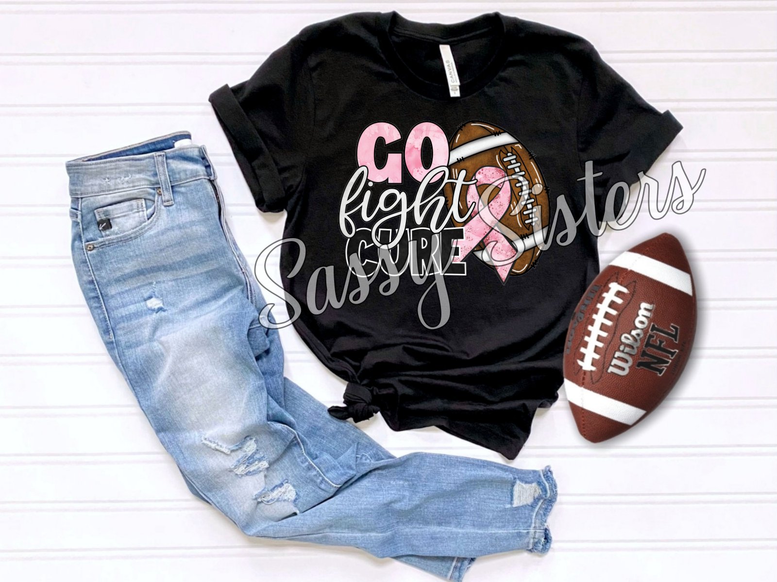 GO FIGHT CURE FOOTBALL - TRANSFER – Sassy Sisters
