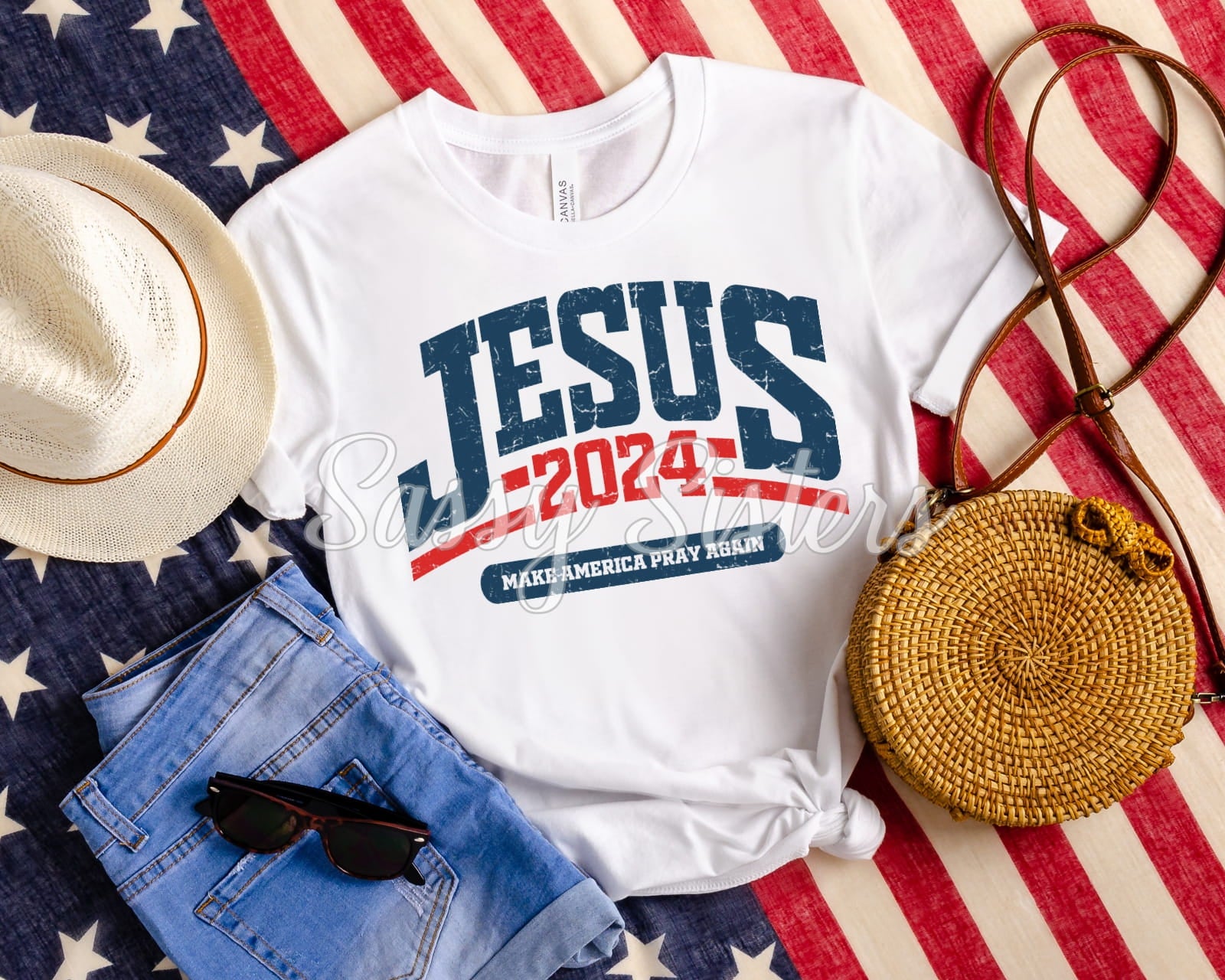 JESUS 2024 MAKE AMERICA PRAY AGAIN - TRANSFER – Sassy Sisters