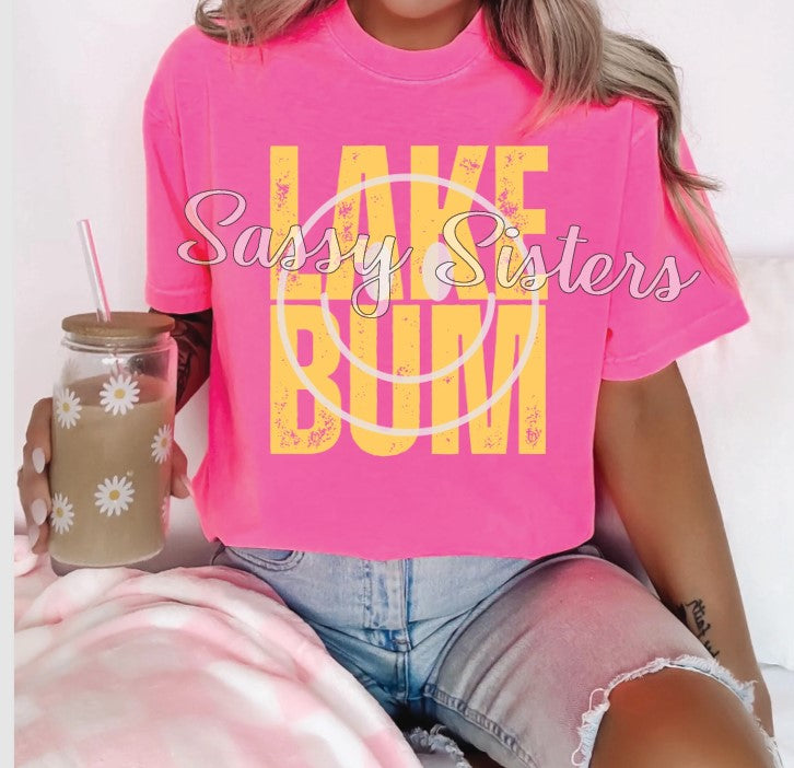 LAKE BUM SMILEY- YELLOW & WHITE – Sassy Sisters