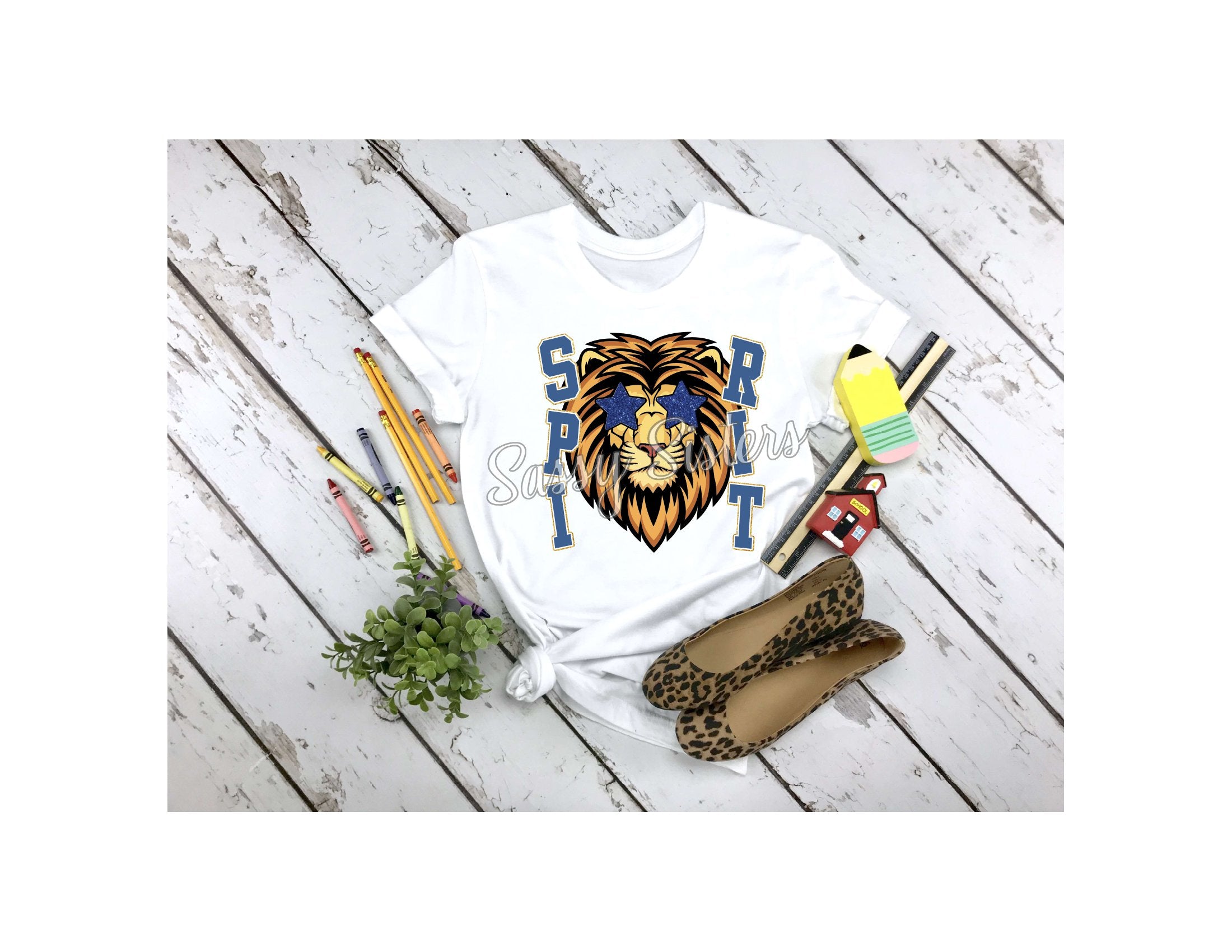 LIONS MASCOT SPIRIT - TRANSFER – Sassy Sisters