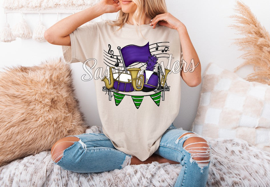 MARCHING BAND FLAGS-PURPLE – Sassy Sisters