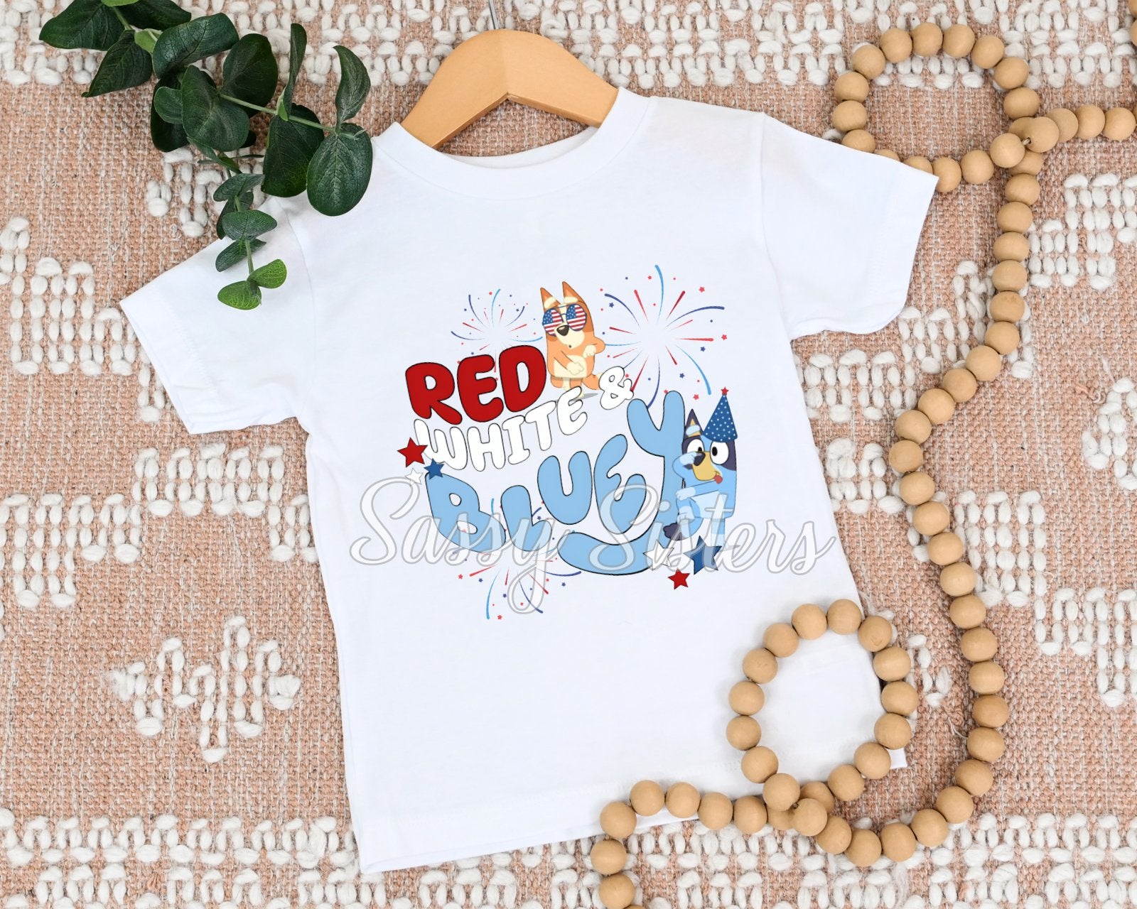 Red White And Bluey Transfer Sassy Sisters