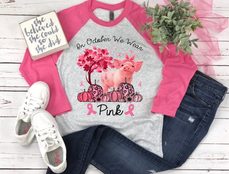 BREAT CANCER PIG - TRANSFER – Sassy Sisters